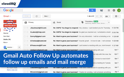 Auto Follow Up for Gmail™ by cloudHQ - 扩展迷